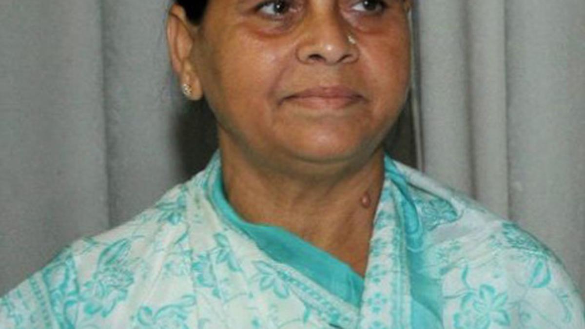Rabri Devi not to contest Bihar polls - The Hindu