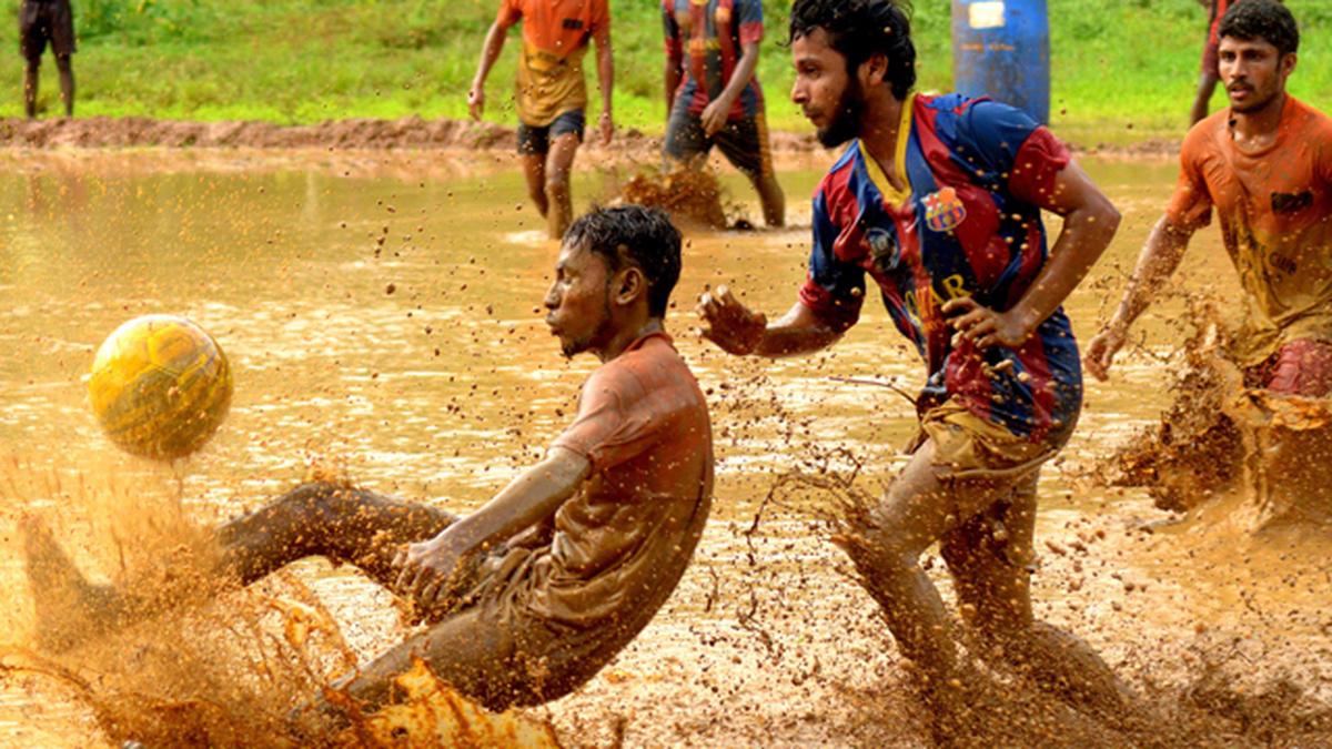 Mud football makes a splash in Kerala - The Hindu