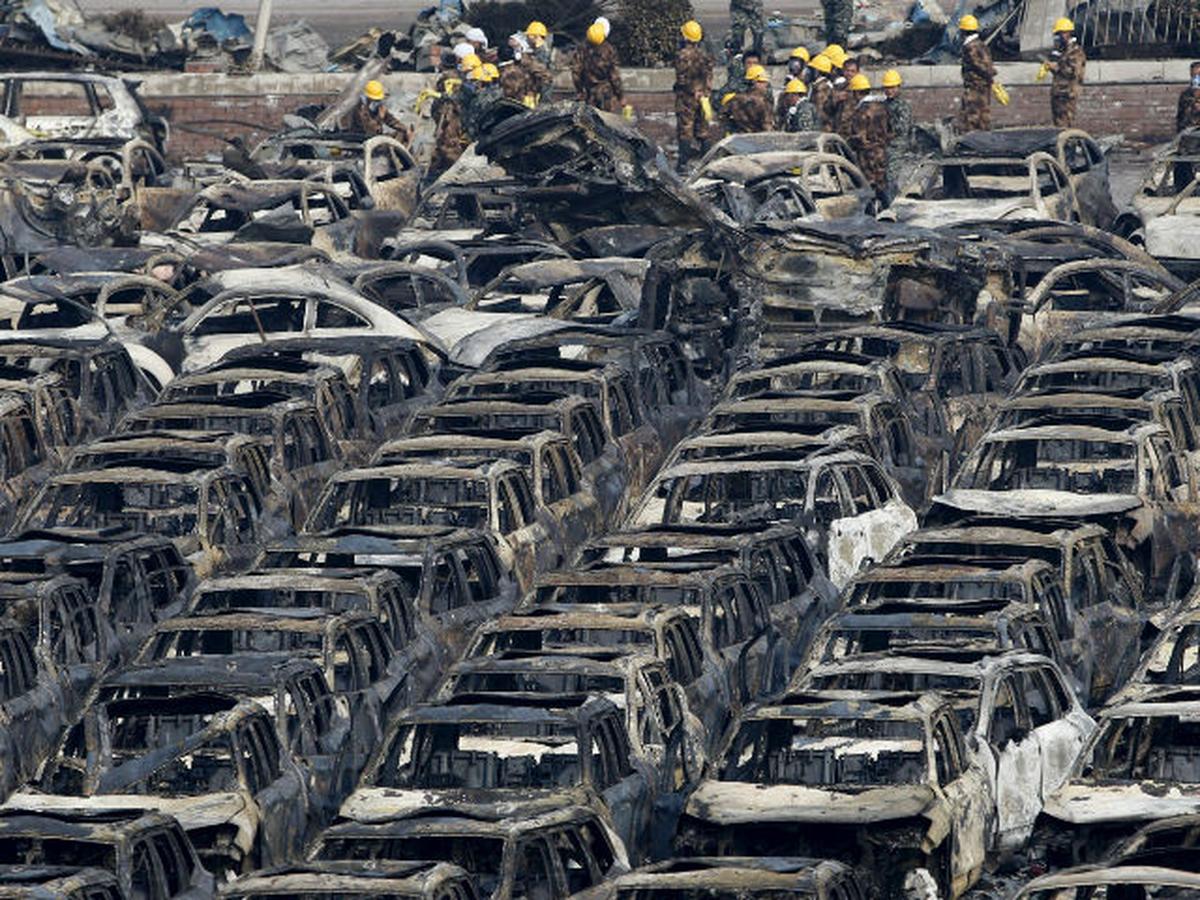China warehouse explosion in pictures - The Hindu