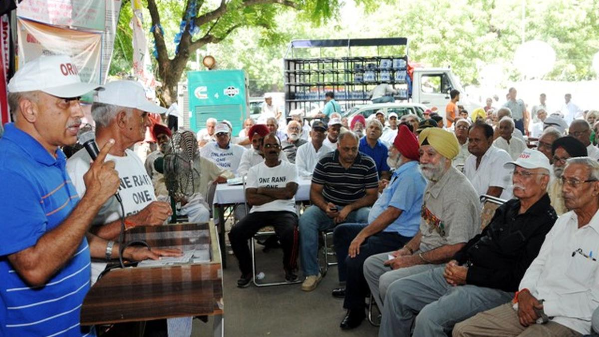 Army veteran hospitalised as OROP protest enters 77th day - The Hindu
