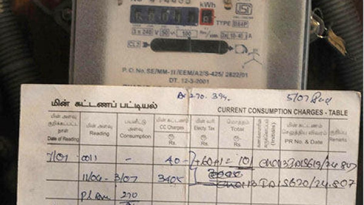 Consumers unable to read EB cards - The Hindu