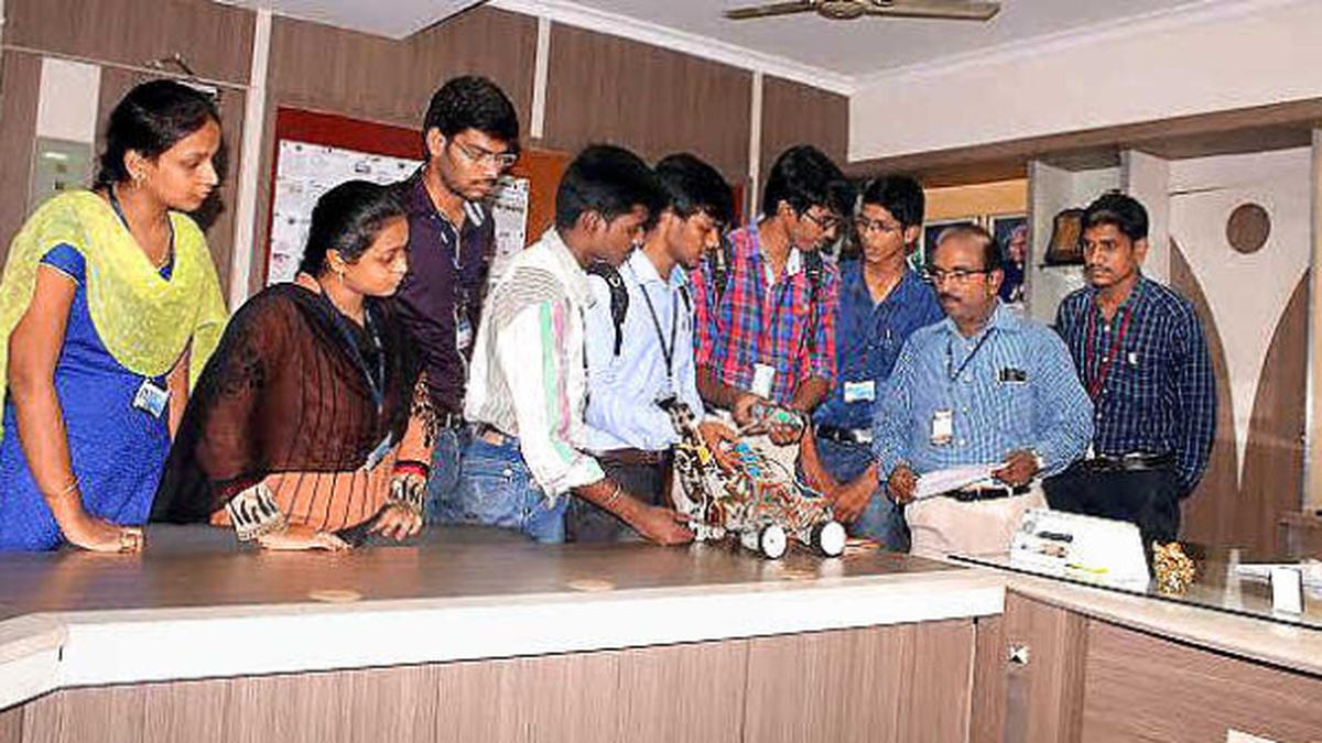AITAM students make smart helmet - The Hindu
