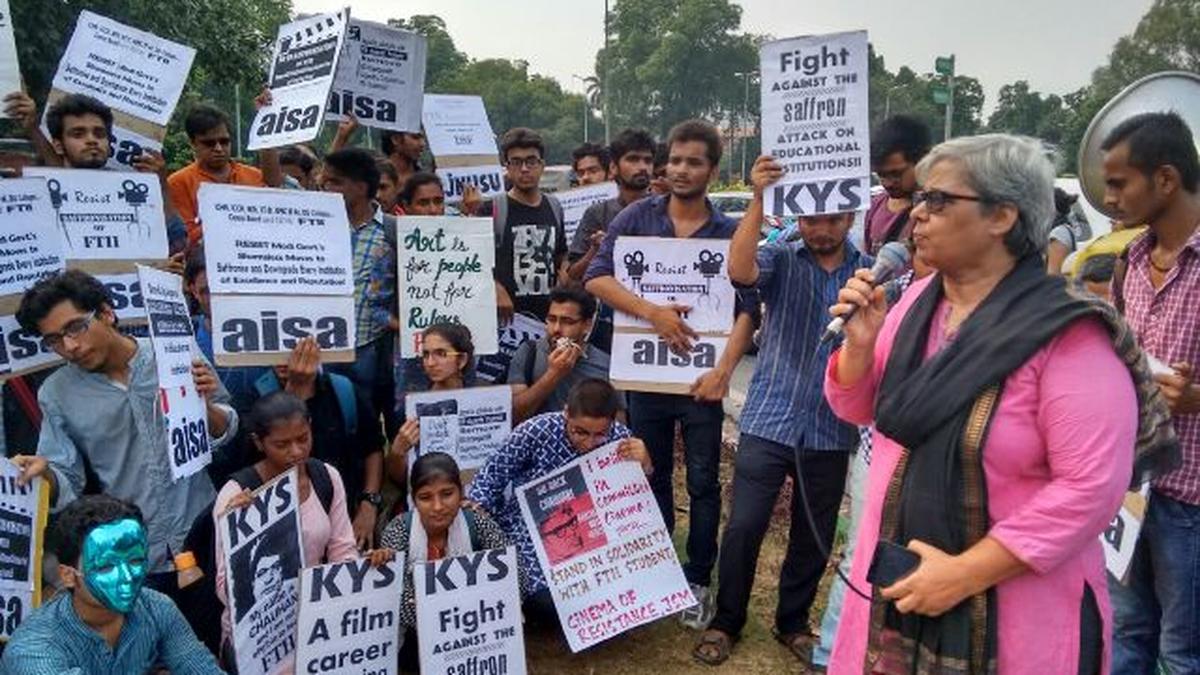 No sign of solution as FTII strike completes 100 days - The Hindu