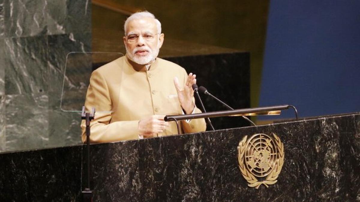 Our march in step with U.N. vision: Modi - The Hindu