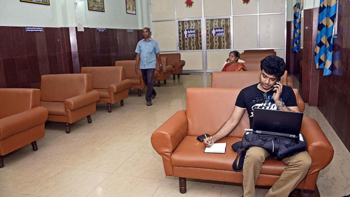 Patronage to air-conditioned waiting hall at Erode junction picking up ...