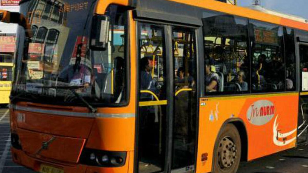 Another low-floor AC bus for techies - The Hindu