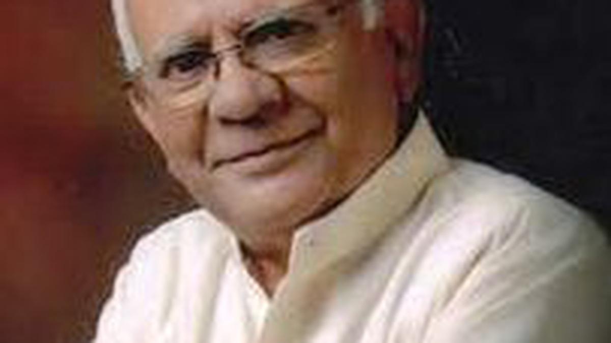 A.R. Mitra chosen for Sediyapu Award - The Hindu