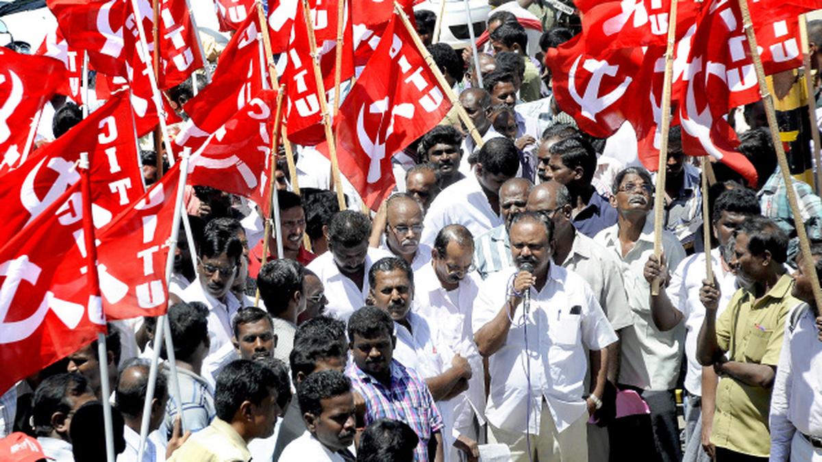 CITU members court arrest in Tiruchi, other districts - The Hindu