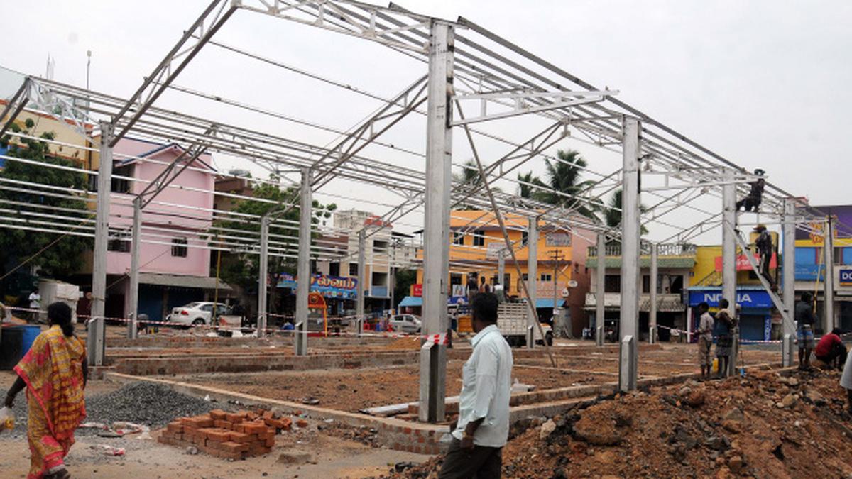 Korattur bus terminus gets a facelift - The Hindu