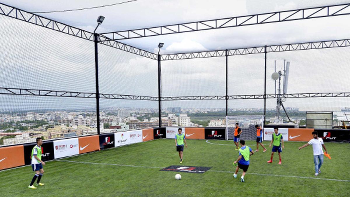 Terrace sports venue is first of its kind in south India - The Hindu