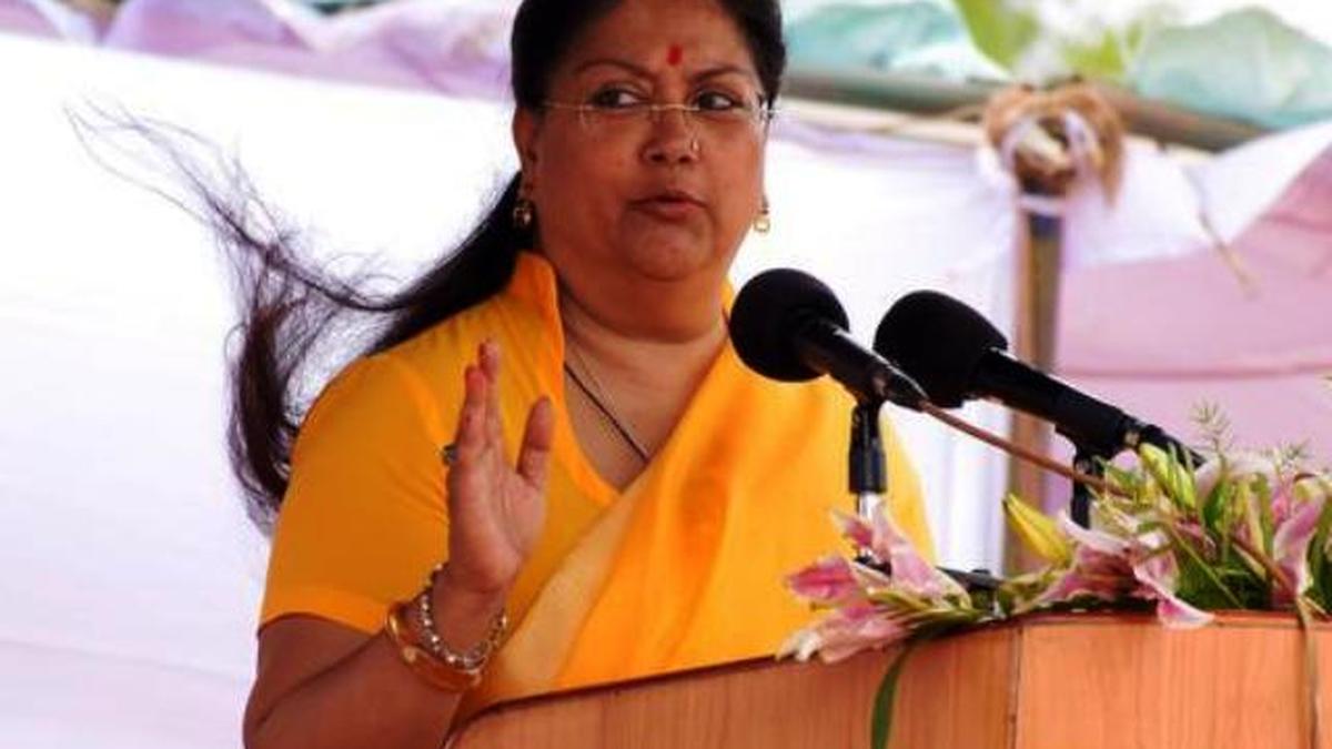 BJP comes out in support; Raje denies signature campaign - The Hindu