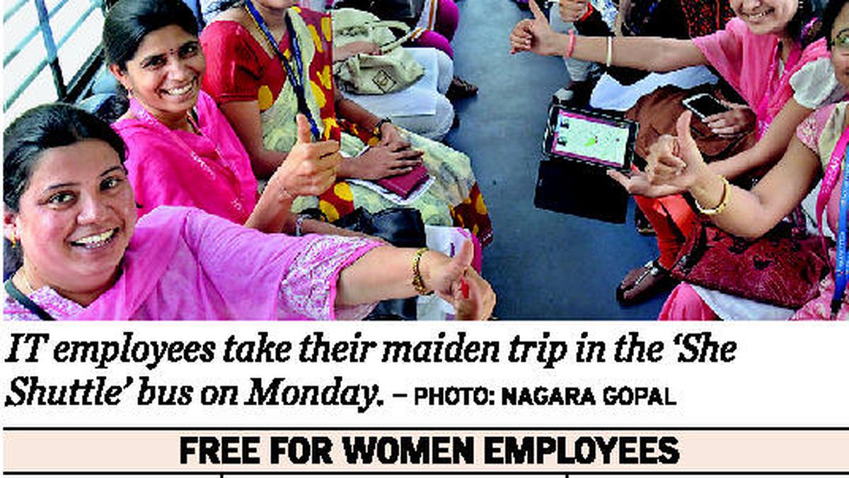 ‘She Shuttle’ launched for techies - The Hindu