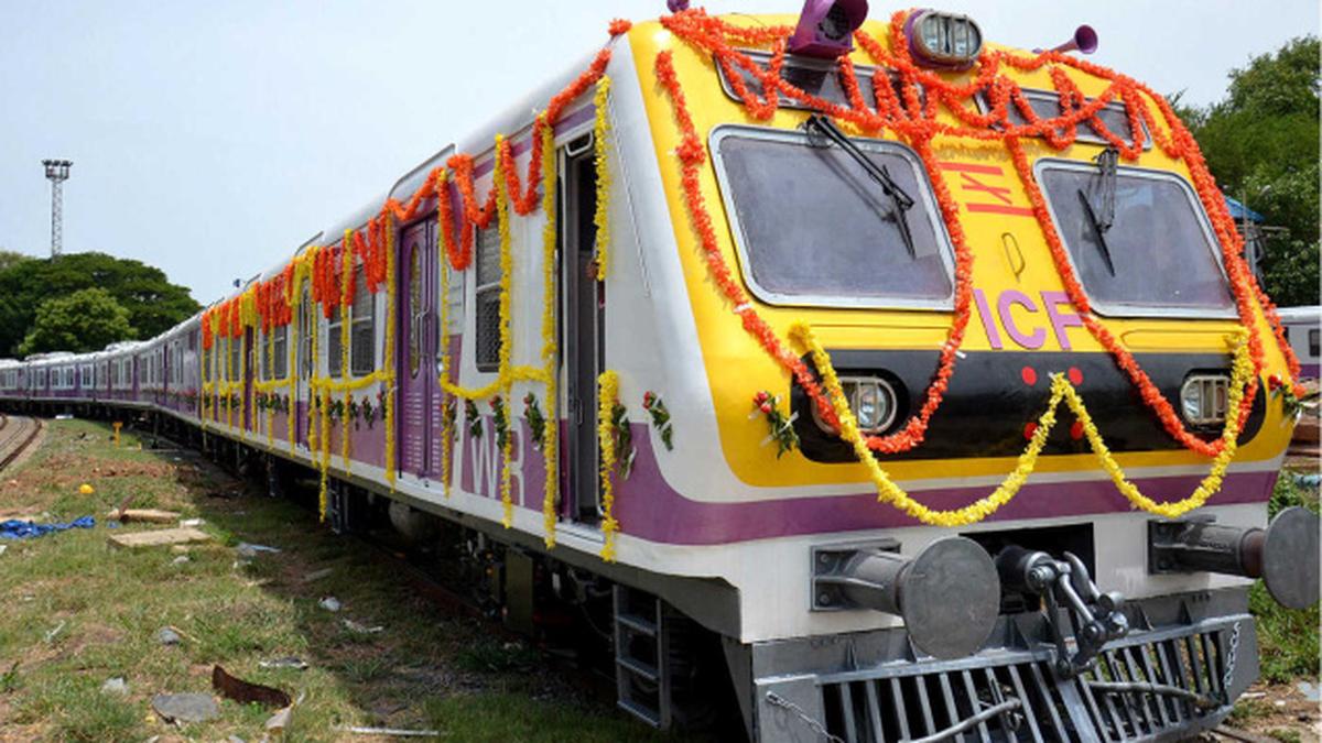ICF hands over first AC rake for Mumbai railway line - The Hindu