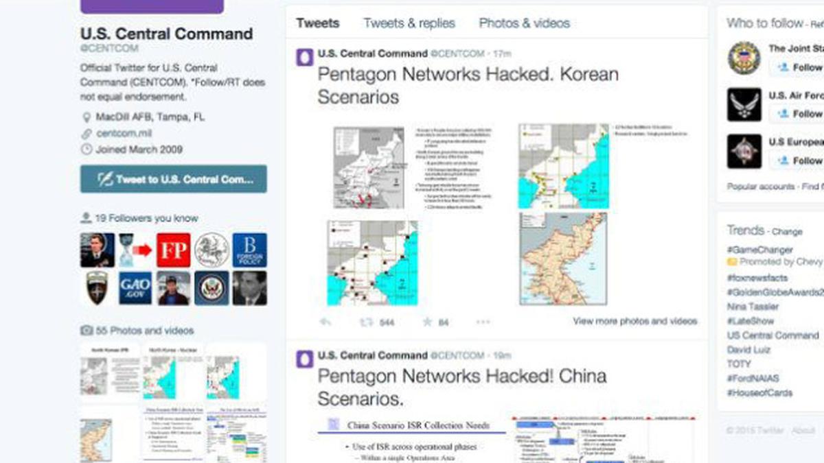 U.S. military Twitter account allegedly hacked by Islamic State - The Hindu