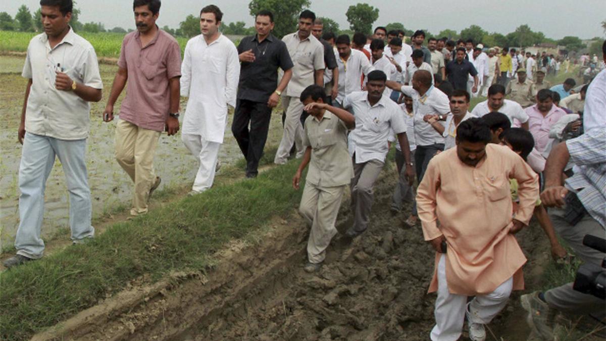 Congress launches protest against land ordinance in Bhatta Parsaul ...