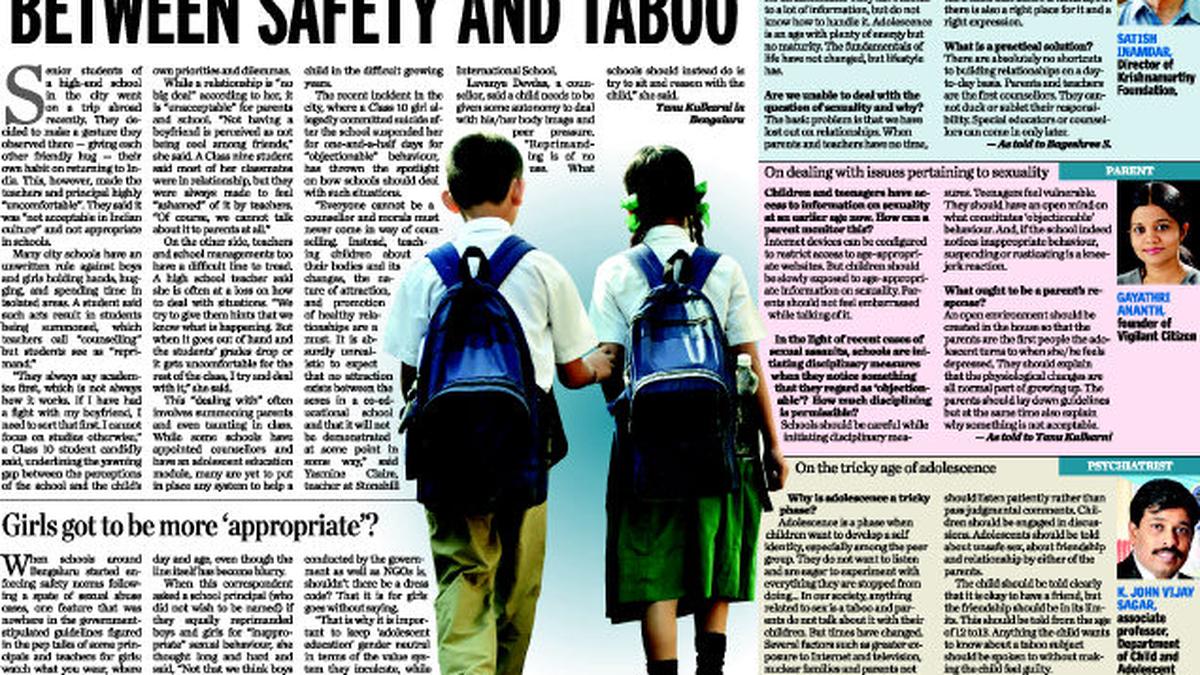 Between safety and taboo - The Hindu