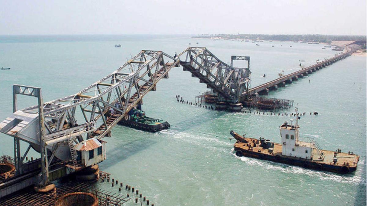Pamban rail bridge to get a new span - The Hindu