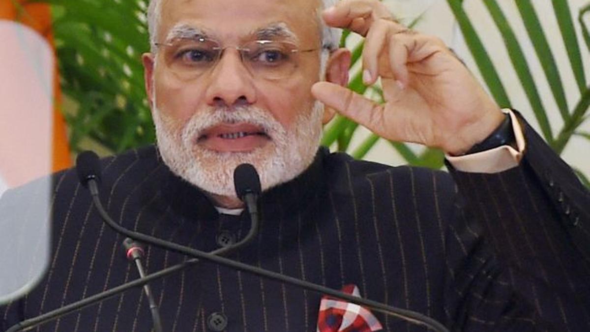 Modi’s stripes create waves - The Hindu
