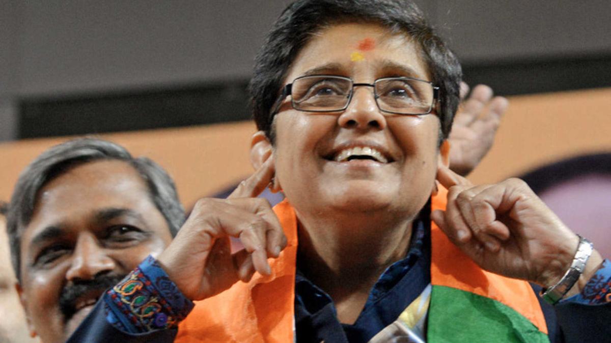 Kiran Bedi pitches ‘6P scheme’ for a safer Capital - The Hindu