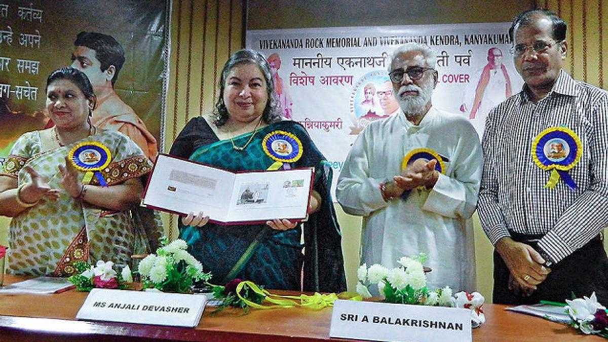 Special postal cover on Eknath Ranade - The Hindu