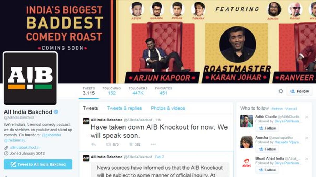 They were just jokes: AIB team - The Hindu