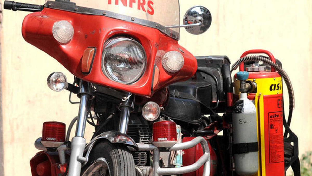 Firefighting bikes under-utilised - The Hindu