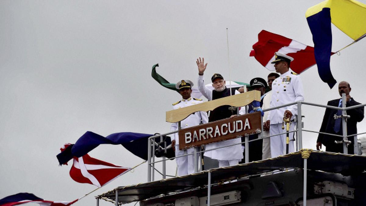 Modi commissions India-built Mauritian naval patrol ship - The Hindu