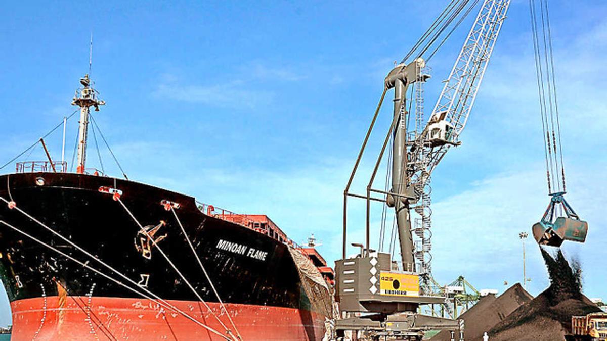 VOC Port handles 32.41 million tonnes of cargo - The Hindu