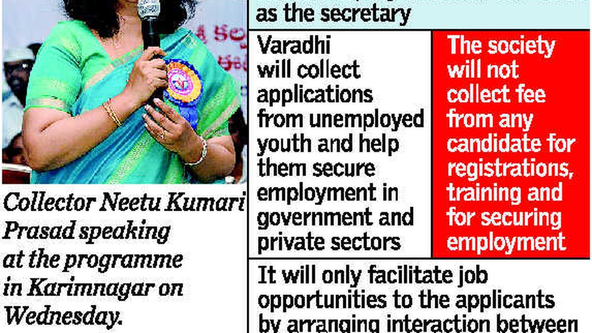 Varadhi set to be a boon for unemployed youth - The Hindu