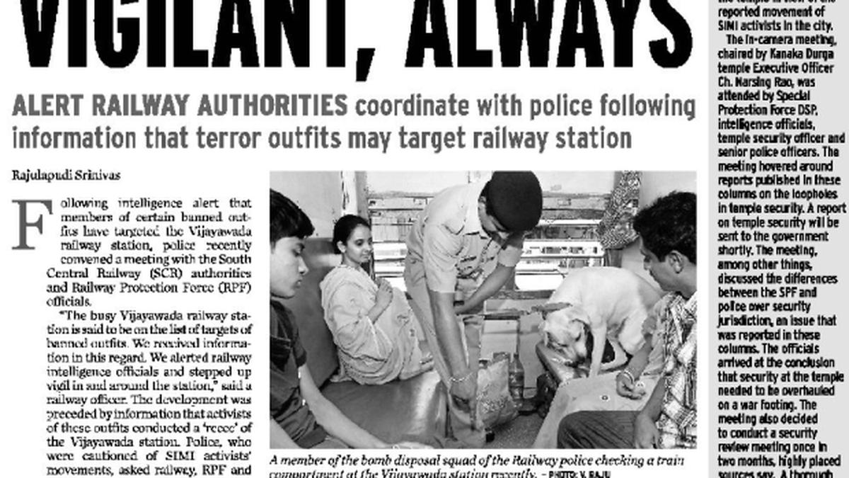 Vigilant, always - The Hindu