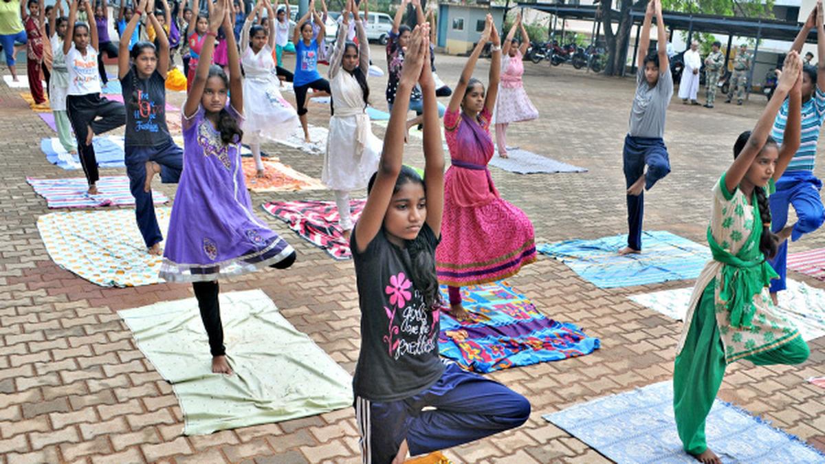 NCC cadets take yoga commands - The Hindu