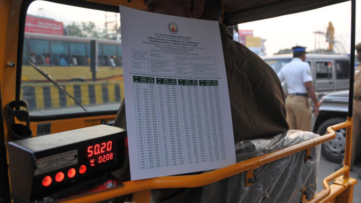 New fare chart released - The Hindu