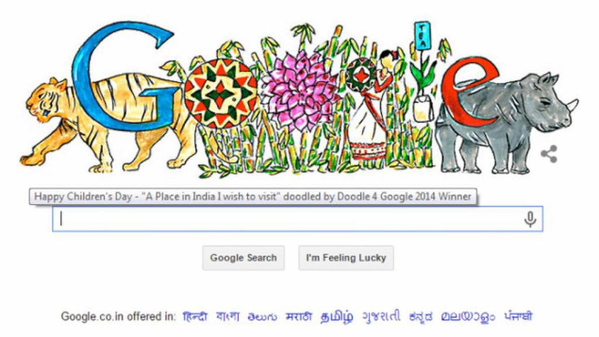 Assam an Eden for Google Doodle winner - The Hindu