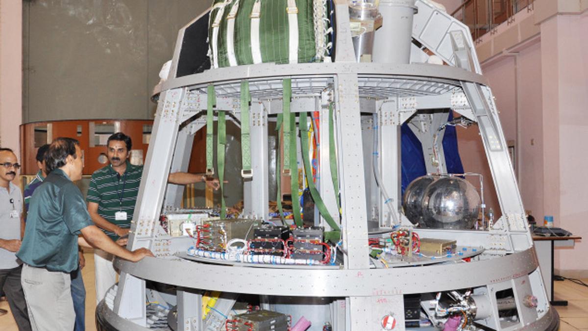 All set to put unmanned crew module into orbit - The Hindu