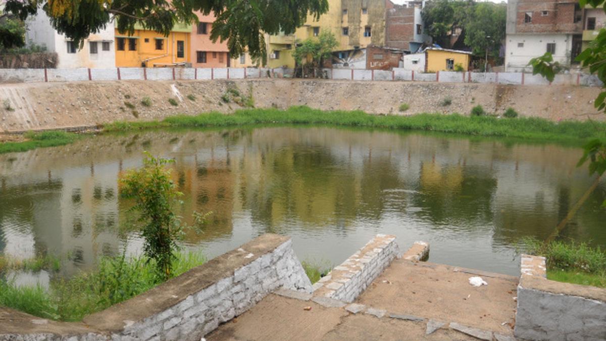 Temple tank regains lost glory - The Hindu