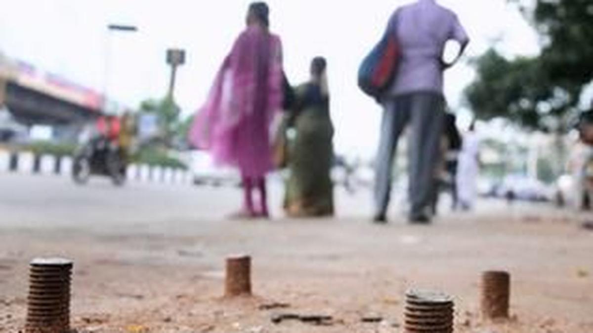 Rods pose danger at Simpson bus stop - The Hindu