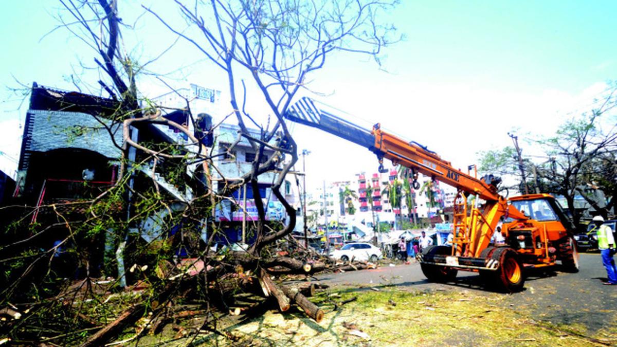 Debris clearing in full swing - The Hindu