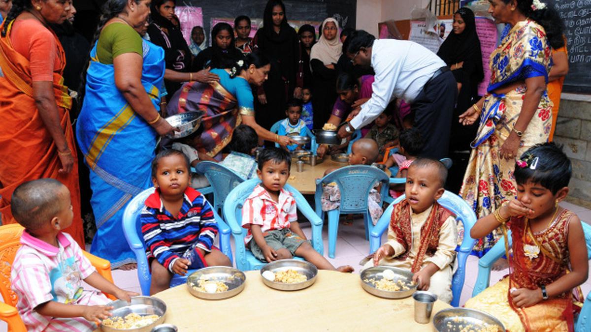 Anganwadi children get new lunch menu - The Hindu