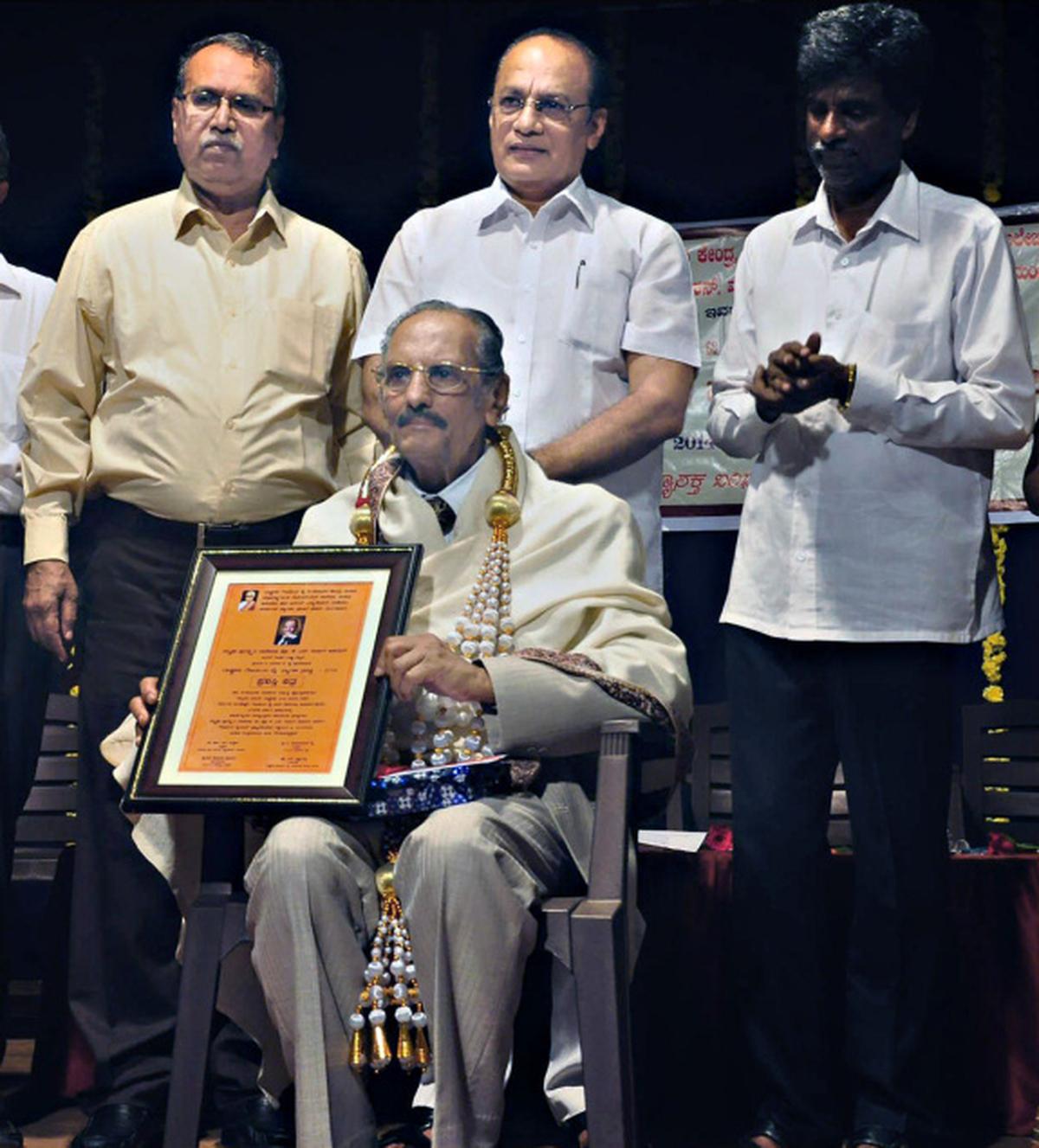 Nisar Ahmed receives Govinda Pai award - The Hindu