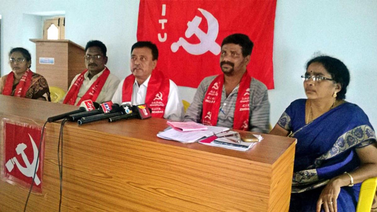 CITU against removal of outsourcing employees - The Hindu