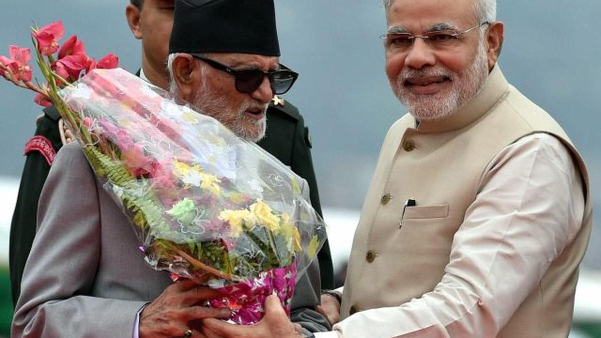 Modi arrives in Nepal to a rousing welcome - The Hindu