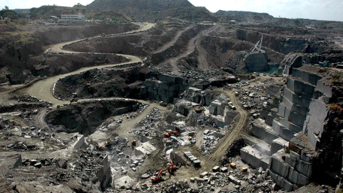 Spurt in granite mining causes concern - The Hindu