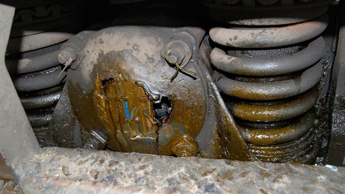 Fire near train wheels triggers panic among passengers - The Hindu