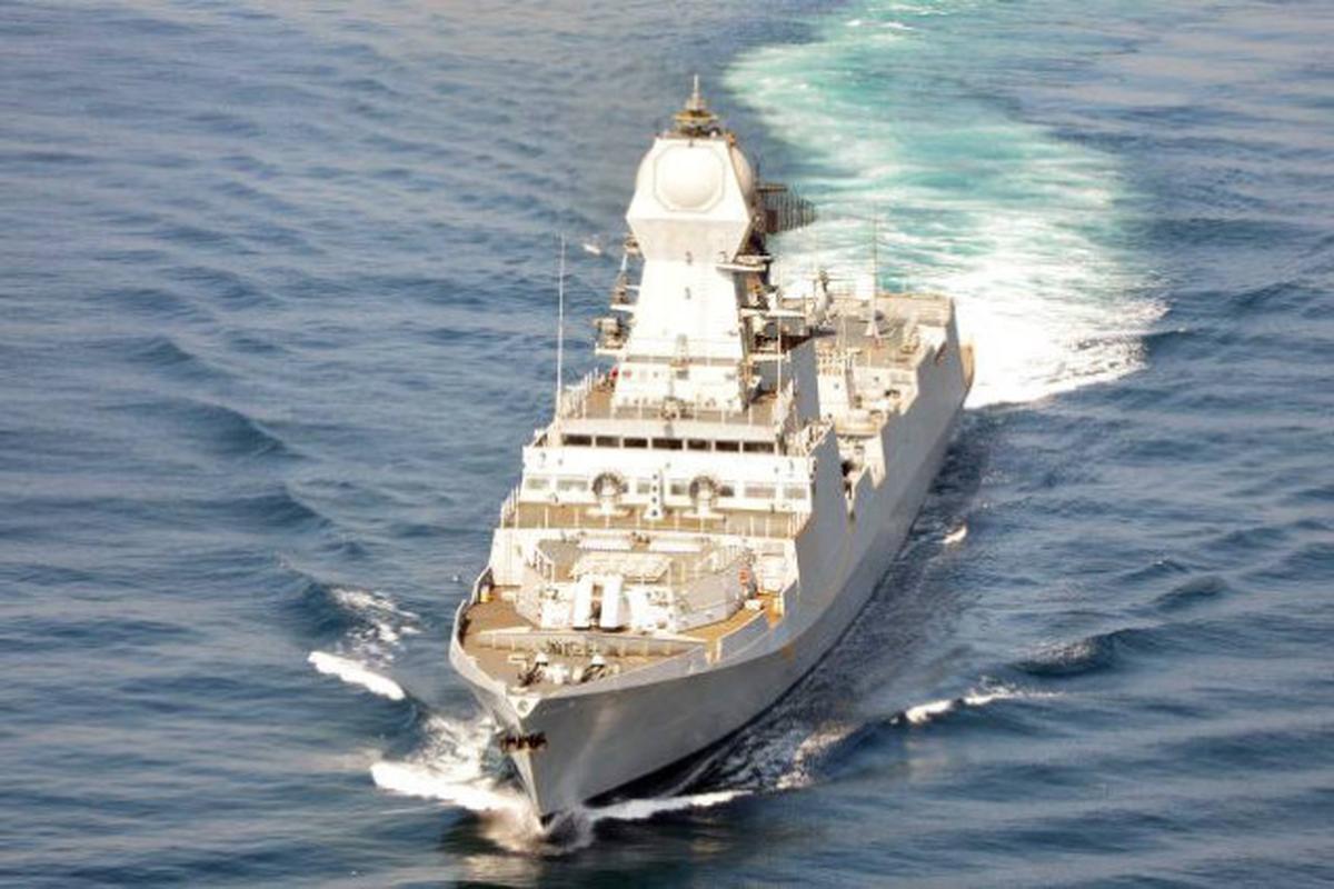 INS Kolkata -- ready to defend the country's waters - The Hindu
