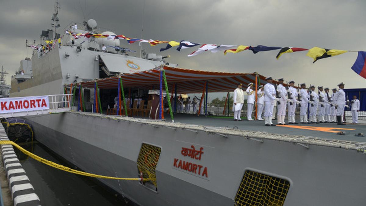 INS Kamorta joins Eastern Fleet - The Hindu