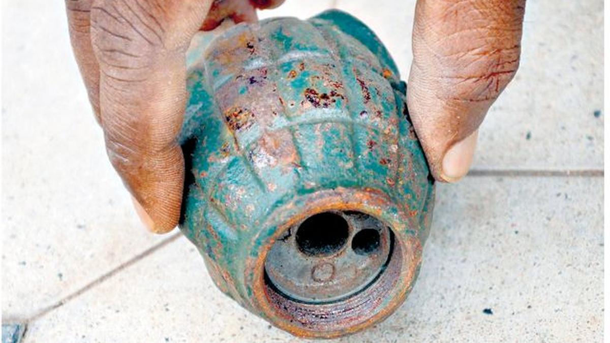 Grenade shells unearthed - The Hindu