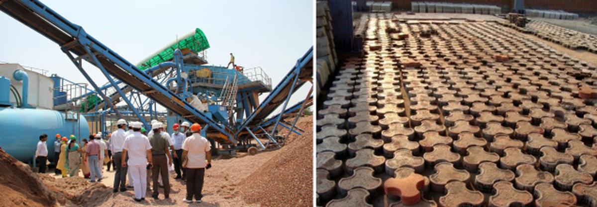 India’s first plant that recycles construction waste - The Hindu