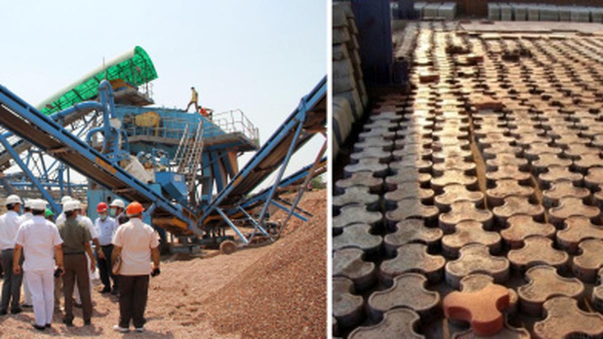 India’s first plant that recycles construction waste - The Hindu