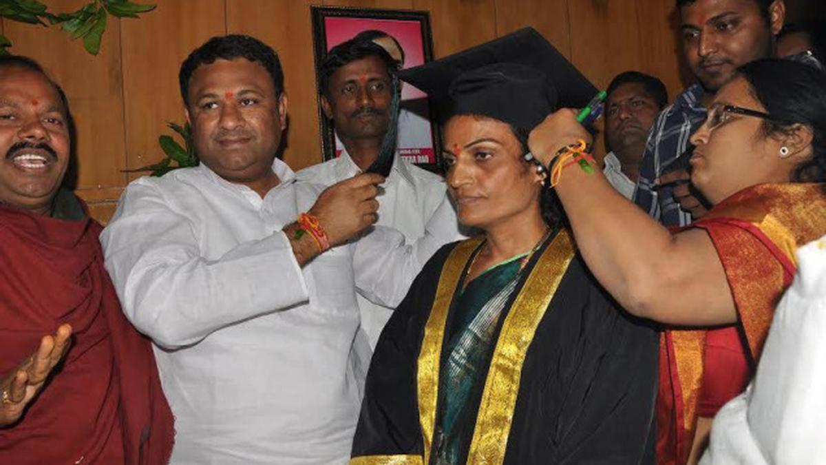 Akula Sujatha assumes charge - The Hindu