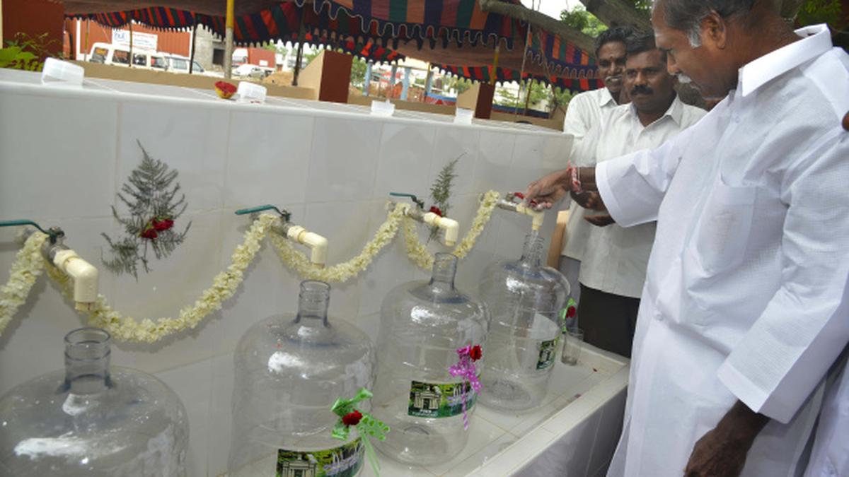 Purified water stations opened at Kathirkamam, Murungapakkam - The Hindu